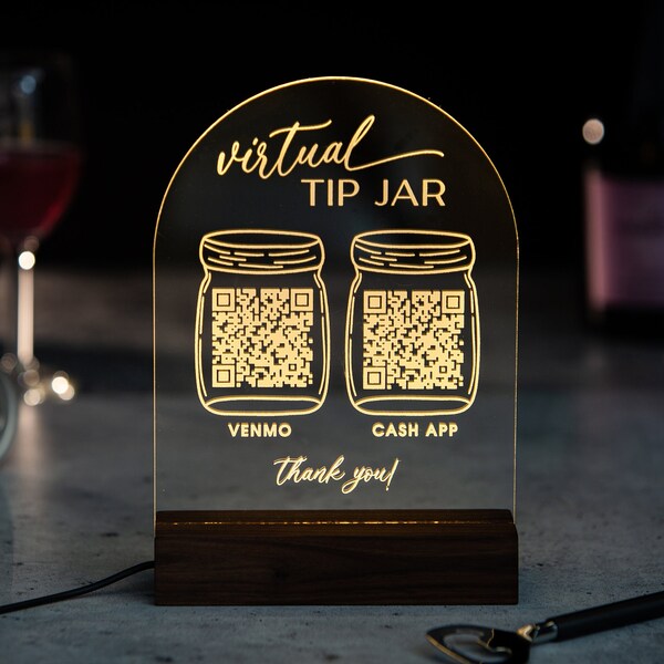 Led Virtual Tip Jar - Etsy