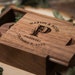 Oval USB & Box Set MOSS Filler Custom Wood USB, Professional Wedding ...
