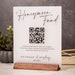 Arched QR Code wedding Sign 6x7.75 Scannable Acrylic Sign, Wedding ...