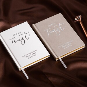2 Toast Books (design 4) - Hard Cover Luxury Wedding Reception Speech ...