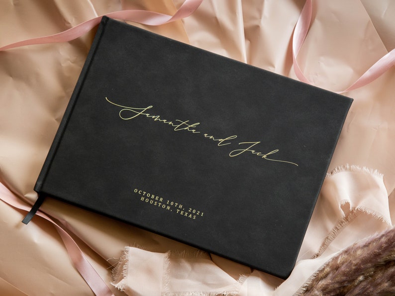 Personalized Guest Book 11.5 X 8.5 Custom Wedding Reception - Etsy