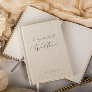 2 Vow Books Husband Wife - Hard Cover Wedding Ceremony Vow Booklets ...