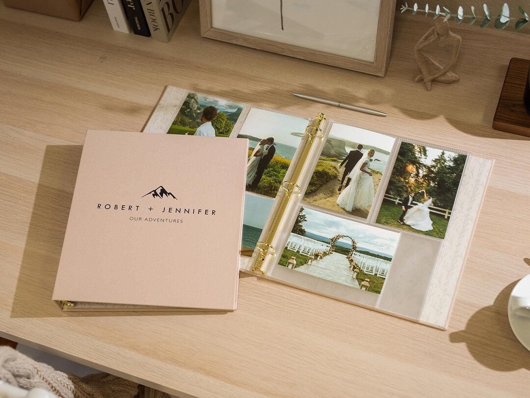 Slip-in Linen Photo Album Binder W/ 20 Sheets (design 6) - Travel Photo ...