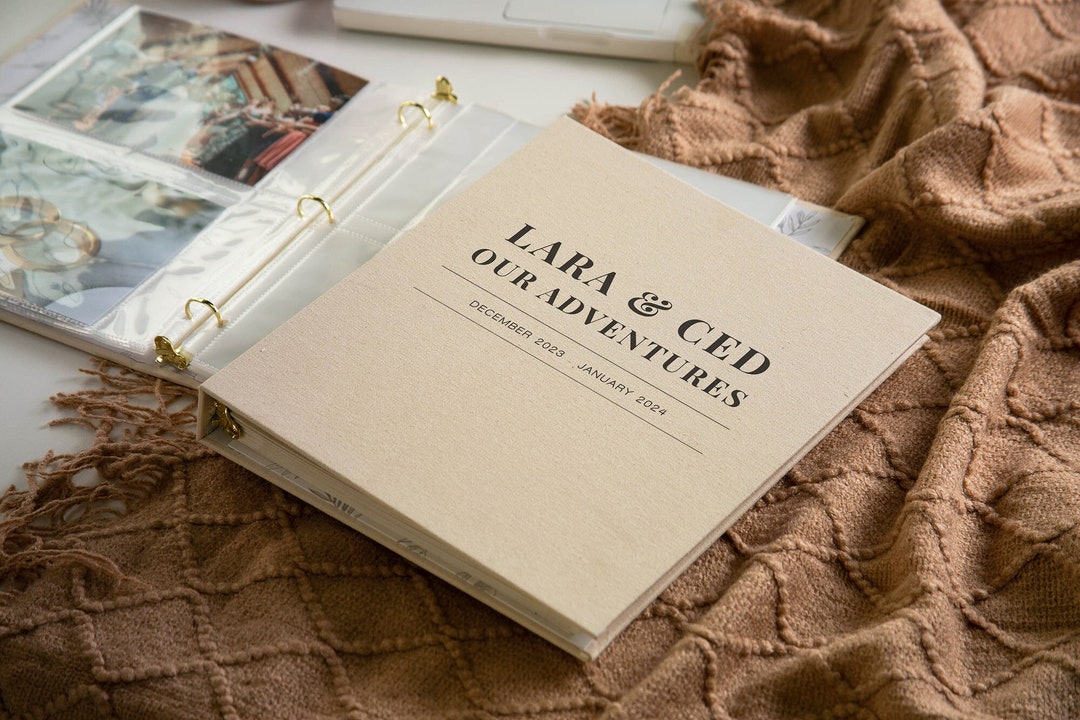 Slip-in Linen Photo Album Binder W/ 20 Sheets design 5 Wedding Album ...