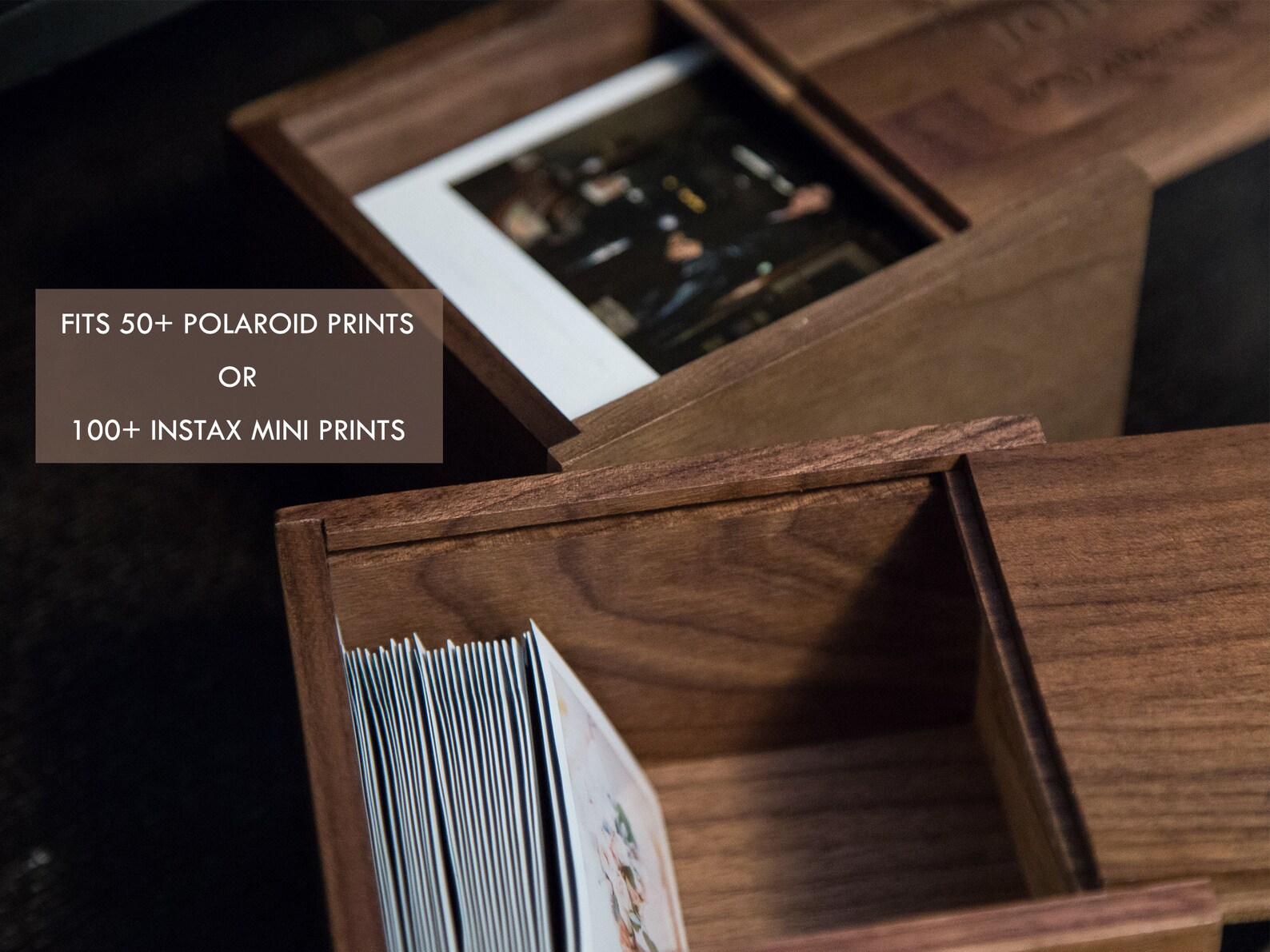 Polaroid or Instax Wood Film Box Engraved Photo Storage - Etsy