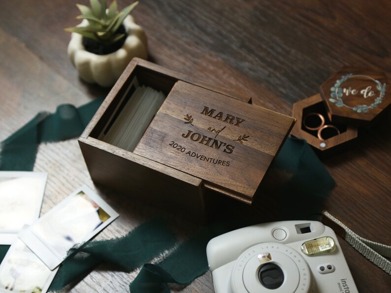 Polaroid or Instax Wood Film Box Engraved Photo Storage - Etsy