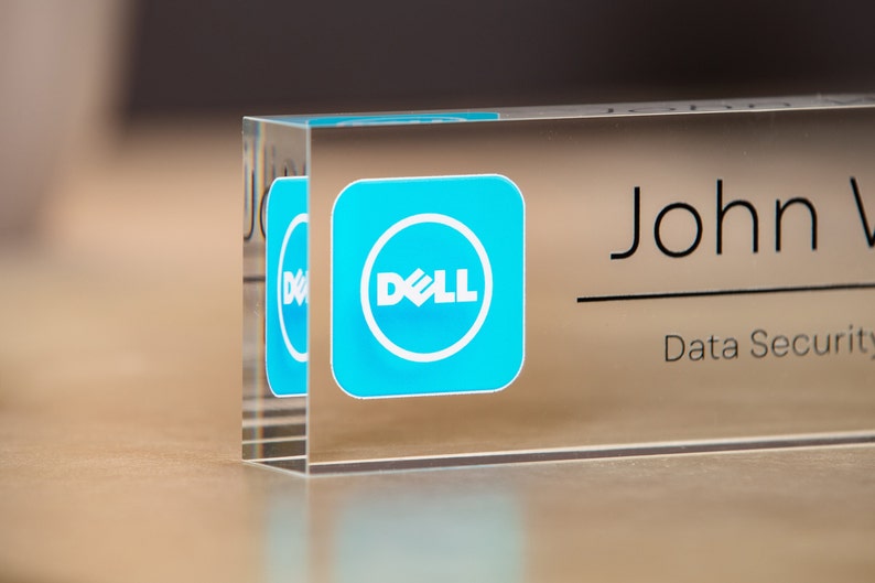 Acrylic Desk Block With Logo 10x2.75 Executive CEO Plaque - Etsy