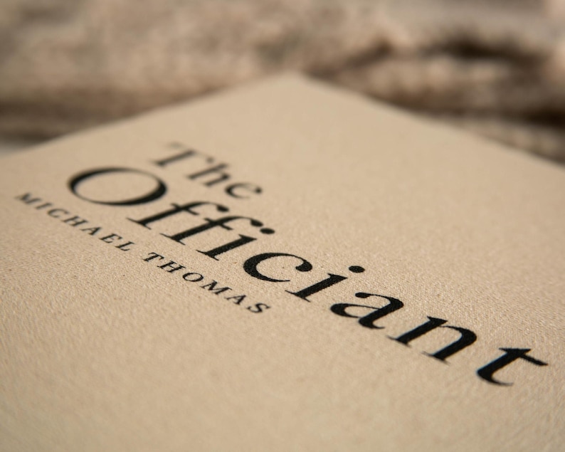 Officiant 3 Ring Linen Binder - Refillable Wedding Ceremony Binder ...