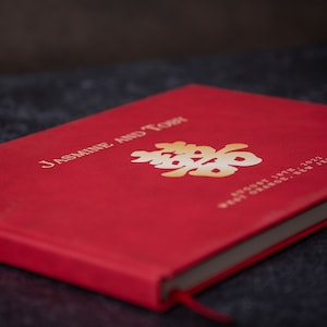 Red Chinese Guest Book - 11.5 X 8.5 Double Happiness Custom Wedding ...