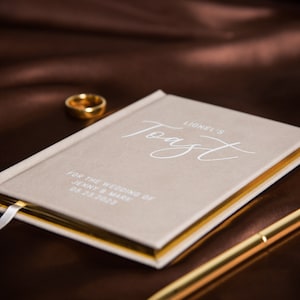 2 Toast Books (design 4) - Hard Cover Luxury Wedding Reception Speech ...