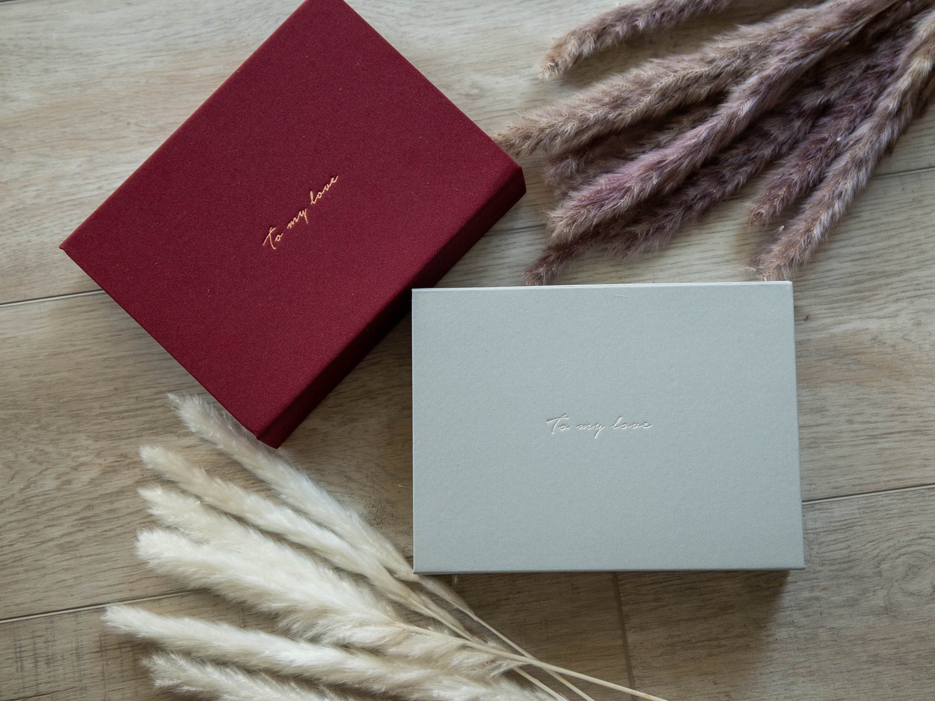 To My Love Embossed Linen Photo Box Linen Anniversary | Etsy