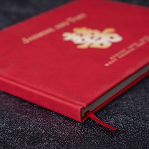 Red Chinese Guest Book - 11.5 X 8.5 Double Happiness Custom Wedding ...
