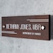 Wood Wall Sign Name Plate UV Printed Personalized Door Office Sign ...