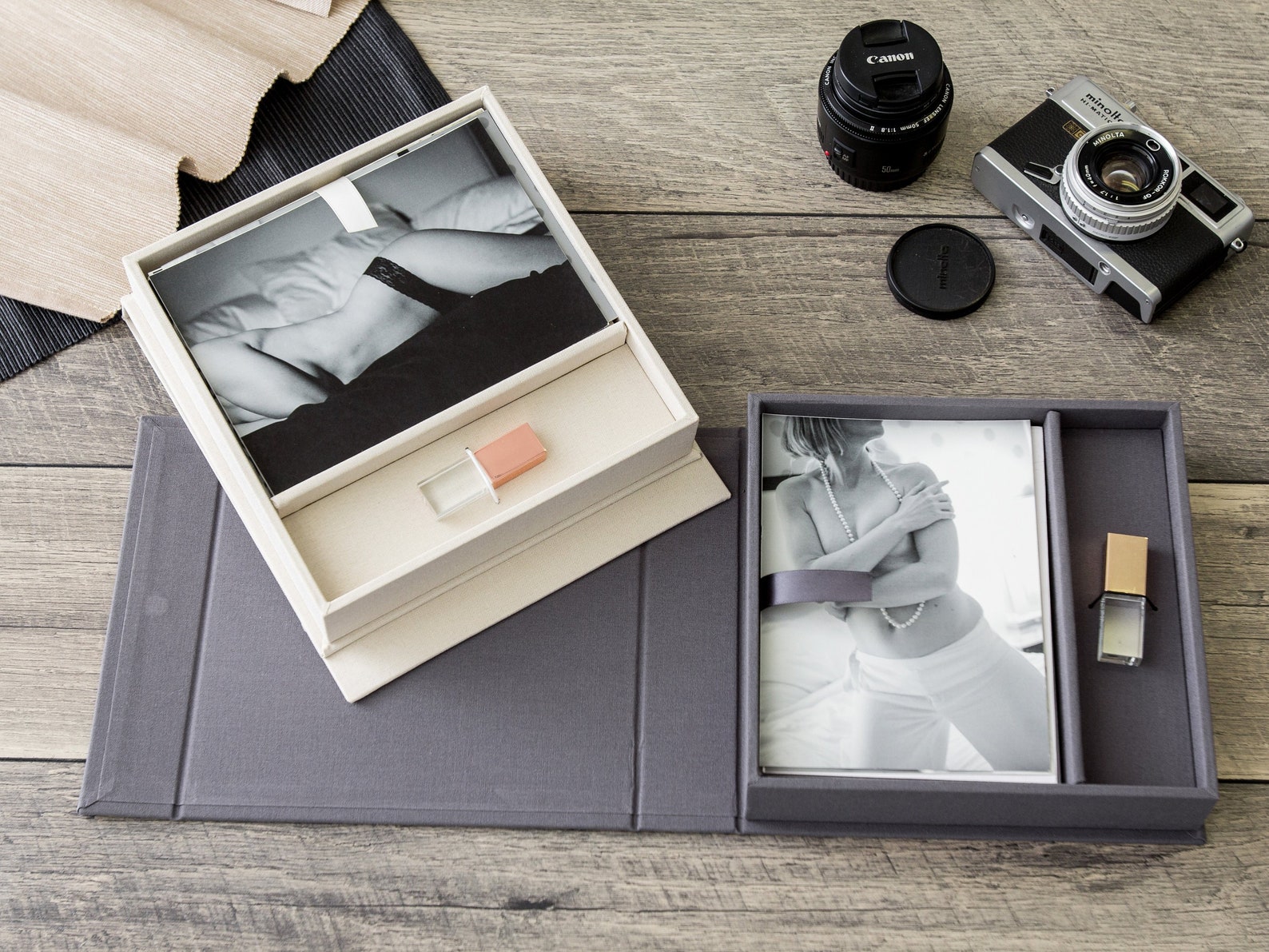 5x7 Linen USB & Photo Box Wedding Photography - Etsy