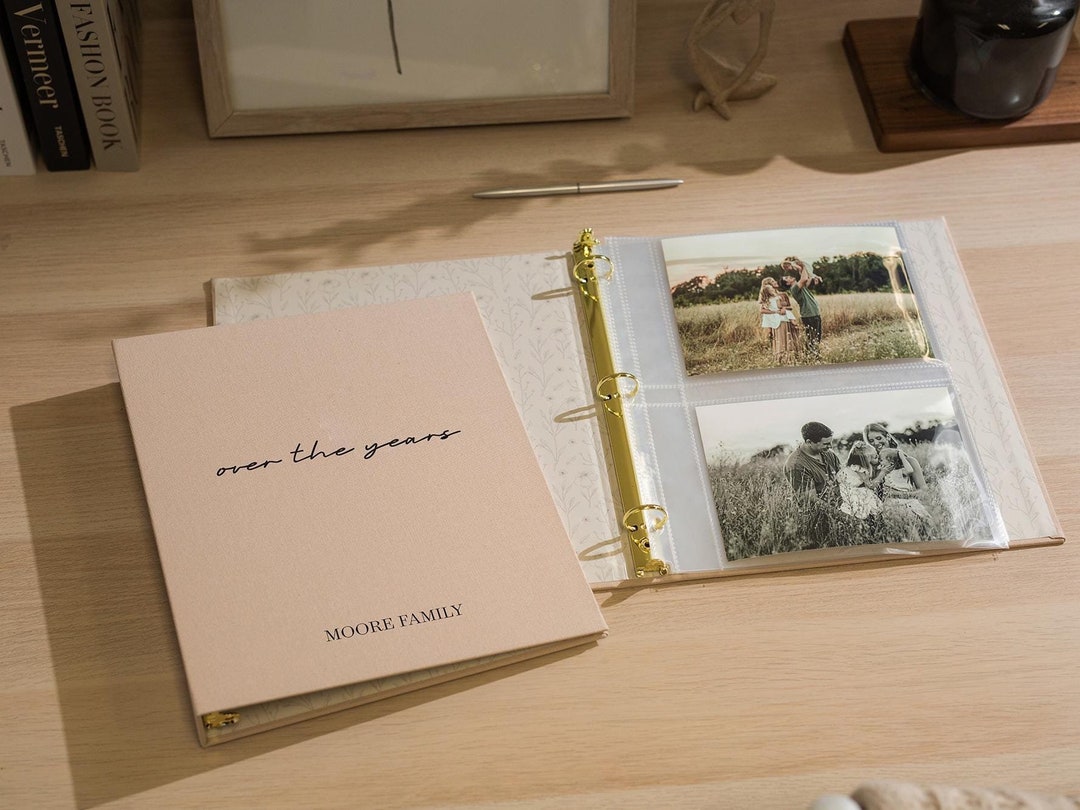 Slip-in Linen Photo Album Binder W/ 20 Sheets (design 4) - DIY ...