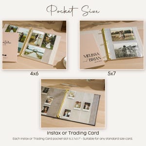 Slip-in Linen Photo Album Binder W/ 20 Sheets (design 5) - Wedding ...