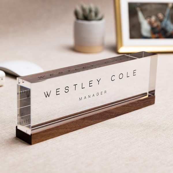 Acrylic Name Plate - Etsy