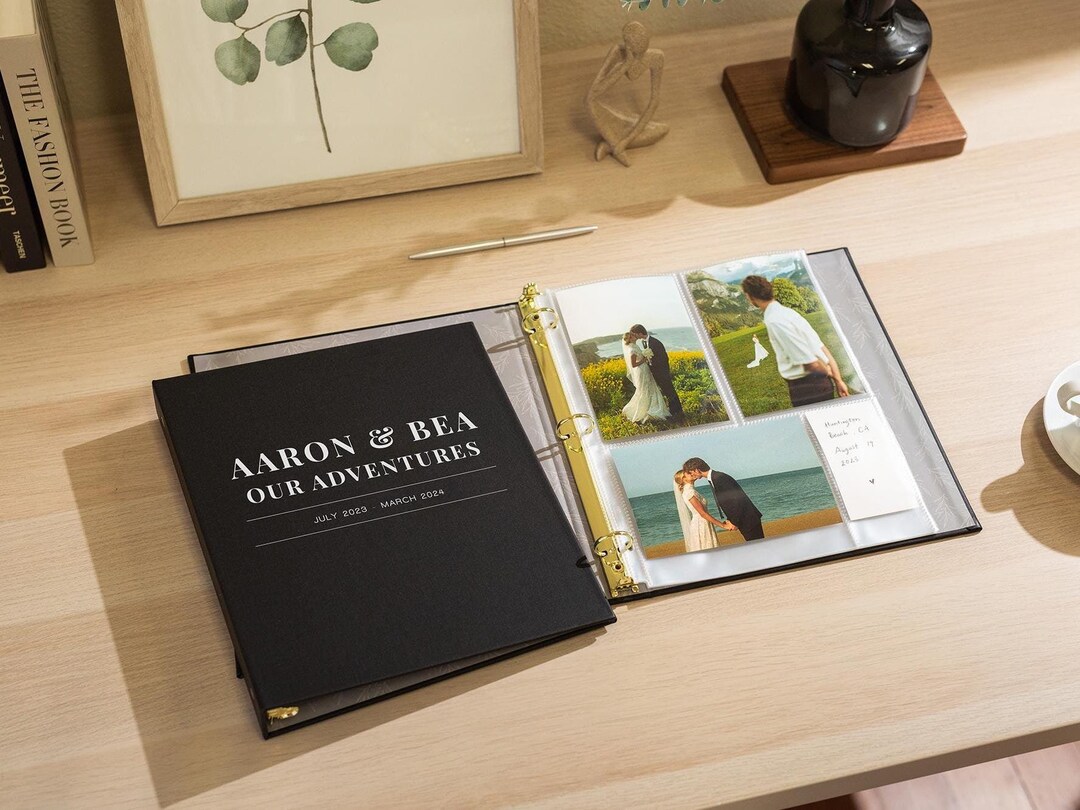 Slip-in Linen Photo Album Binder W/ 20 Sheets design 5 Wedding Album ...