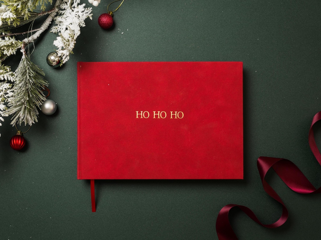 Embossed Holiday Memory Book - 11.5 X 8.5 Custom Blank Book ...