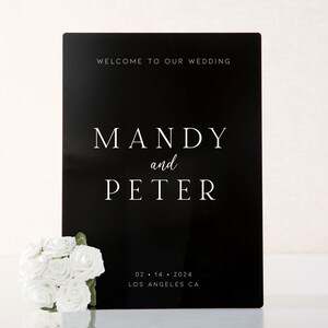 Personalized Acrylic Wedding Welcome Sign design 2 Engagement Gift ...