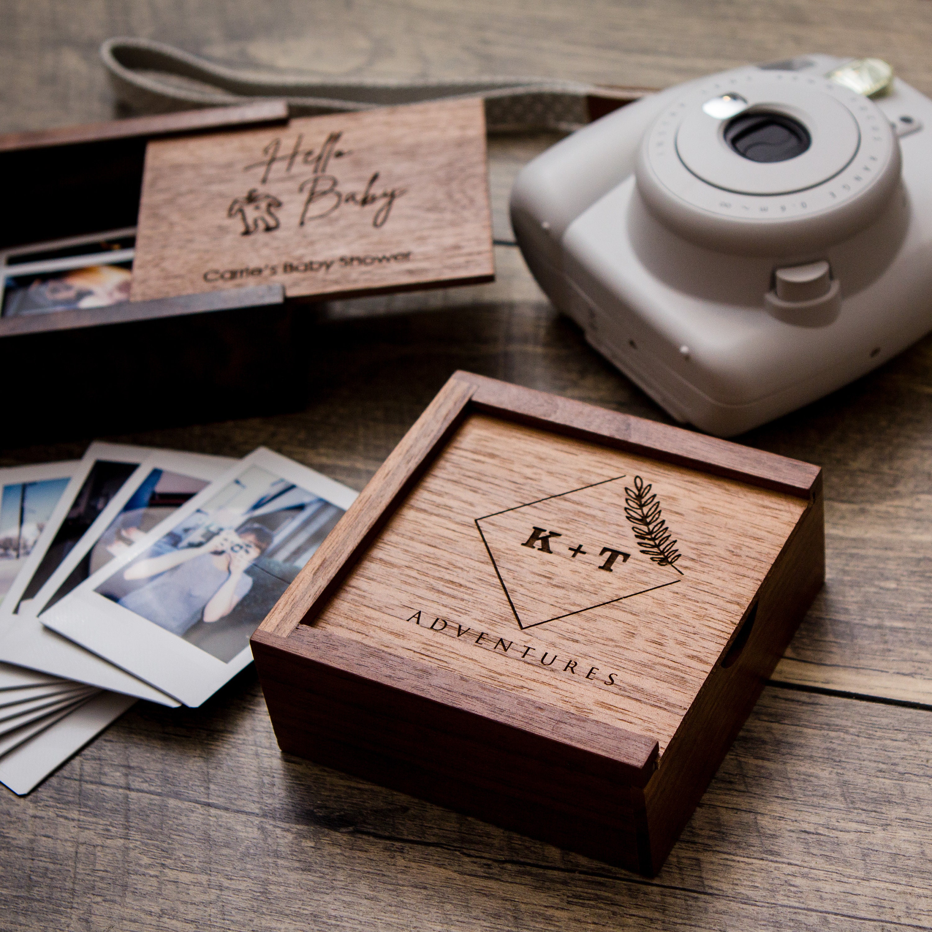 Instax Print Wood Box - Wedding or Party Guest Instax Mini Photo ...