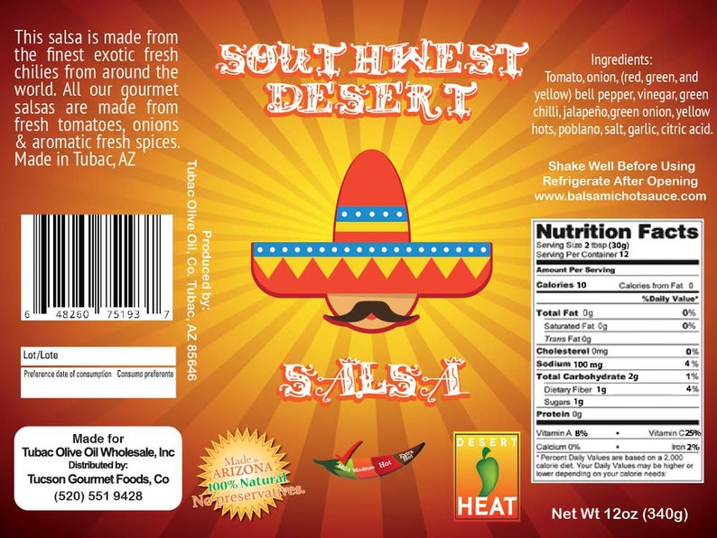 South of the Border Gourmet Salsa. medium. - Etsy