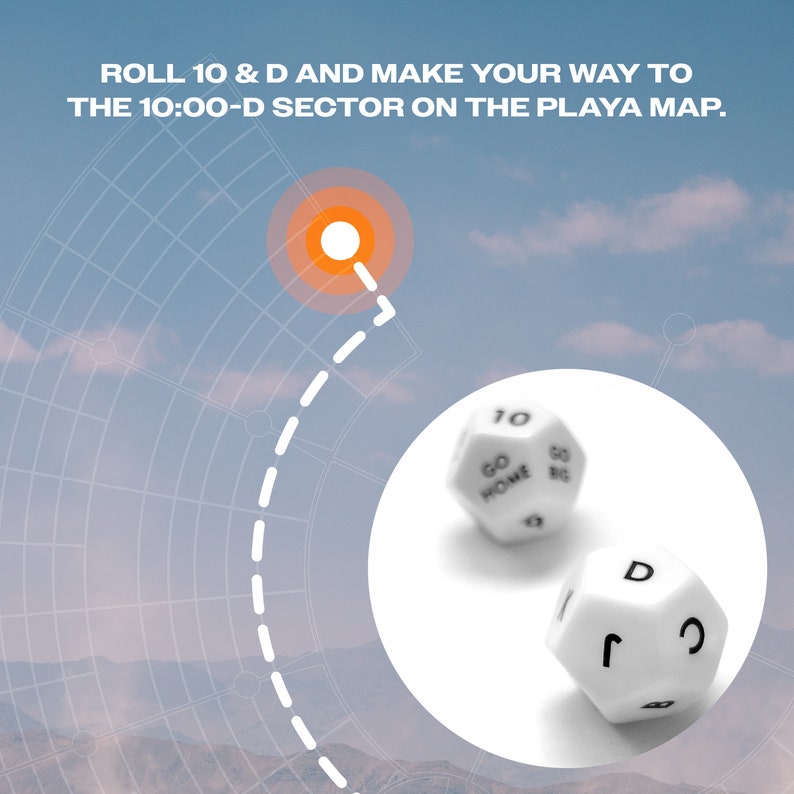 10 Pack Destiny Dice, Burning Man Gifts, Burning Man Games, Gifting ...