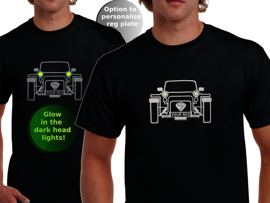 CATERHAM 7 TSHIRT With Glow in the Dark Headlights Optional ...