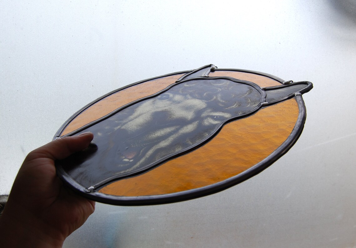 Stained glass llama / alpaca llama art alpaca art | Etsy