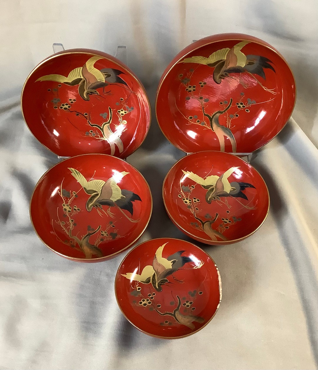 VINTAGE JAPANESE LACQUERWARE - Etsy