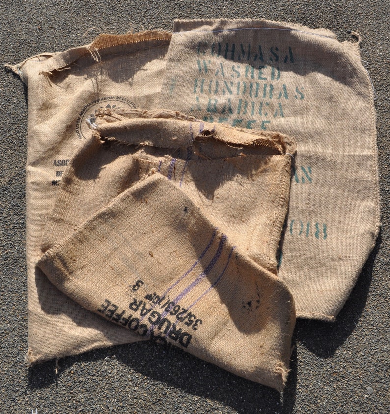 15 X USED COFFEE SACKS - Etsy
