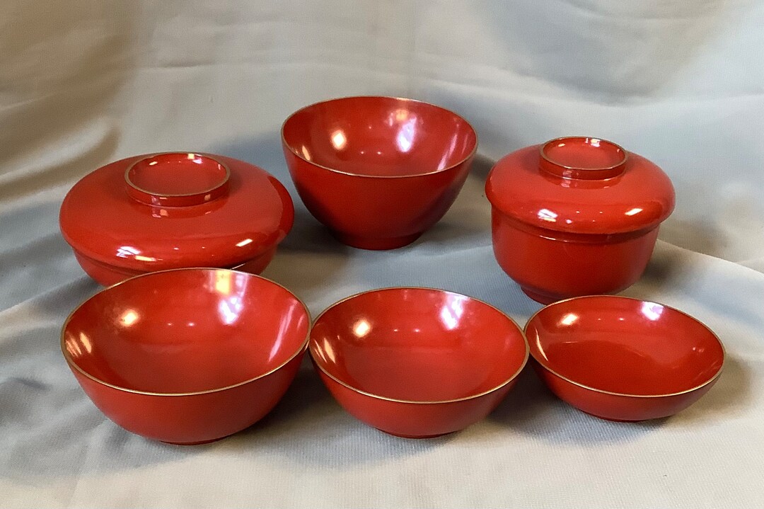 JAPANESE LACQUERWARE SET - Etsy