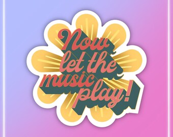Now Playing Sticker - Etsy UK