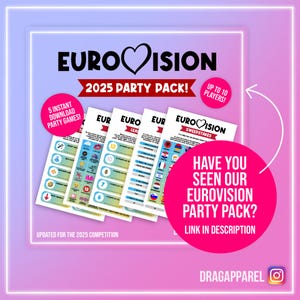 Eurovision 2025 Bunting Pack - 36 Flags Instant Downloads - Eurovision ...