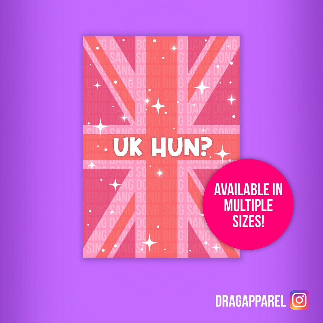 UK Hun Rupauls Drag Race A6, A5, A4, A3 Print, Poster - Etsy