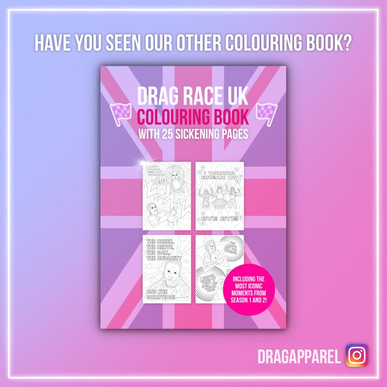Drag Race All Winners Colouring Book Rupaul's Drag Race | Etsy