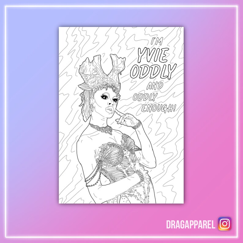 Drag Race All Winners Colouring Book Rupaul's Drag Race | Etsy