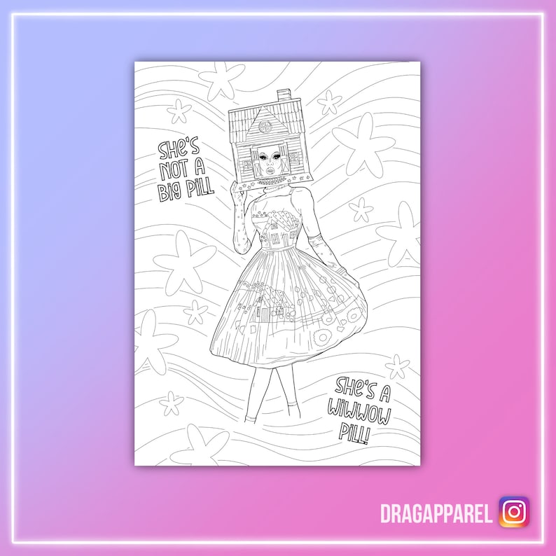 Drag Race All Winners Colouring Book Rupaul's Drag Race - Etsy