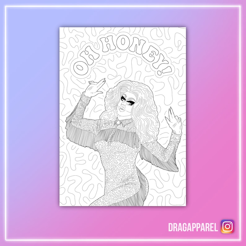 Drag Race All Winners Colouring Book Rupaul's Drag Race - Etsy