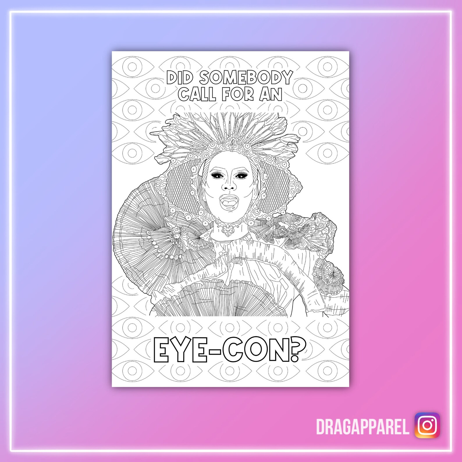 Drag Race All Winners Colouring Book Rupaul's Drag Race - Etsy