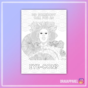 Drag Race All Winners Colouring Book - Rupaul's Drag Race, Drag Race ...