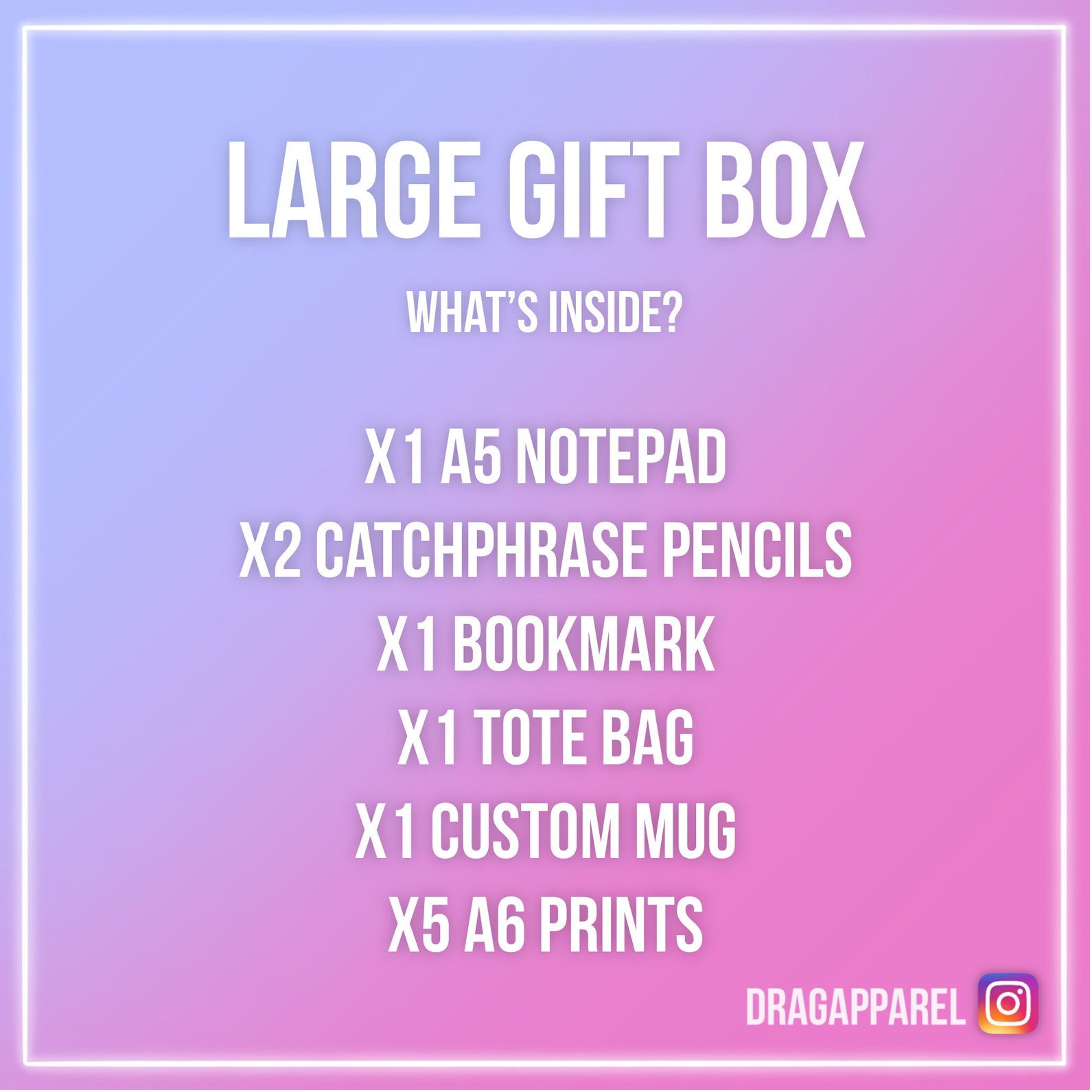 LARGE Drag Race Gift Box Rupaul's Drag Race Drag Race - Etsy UK