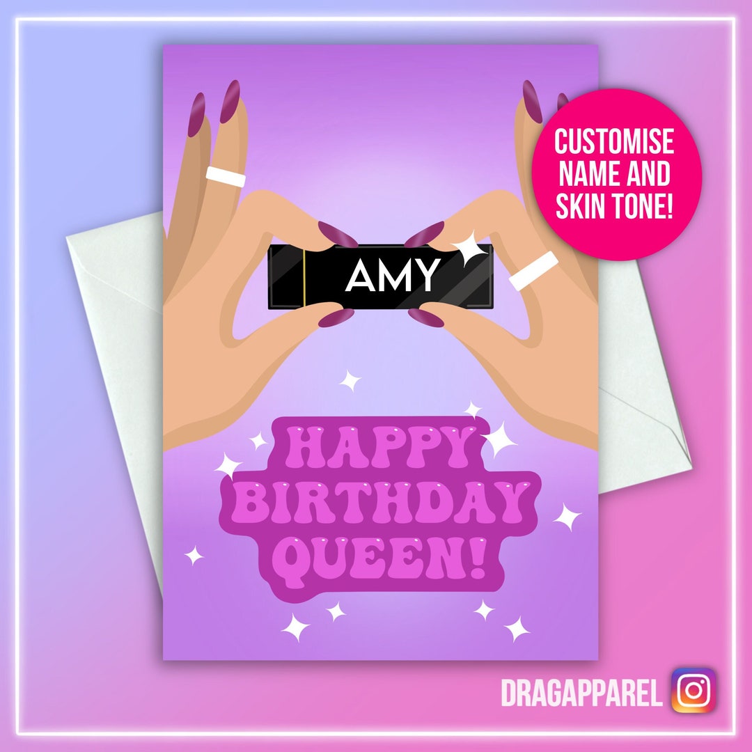 Happy Birthday Queen! Rupaul Card - Rupaul's Drag Race, Drag Race UK ...