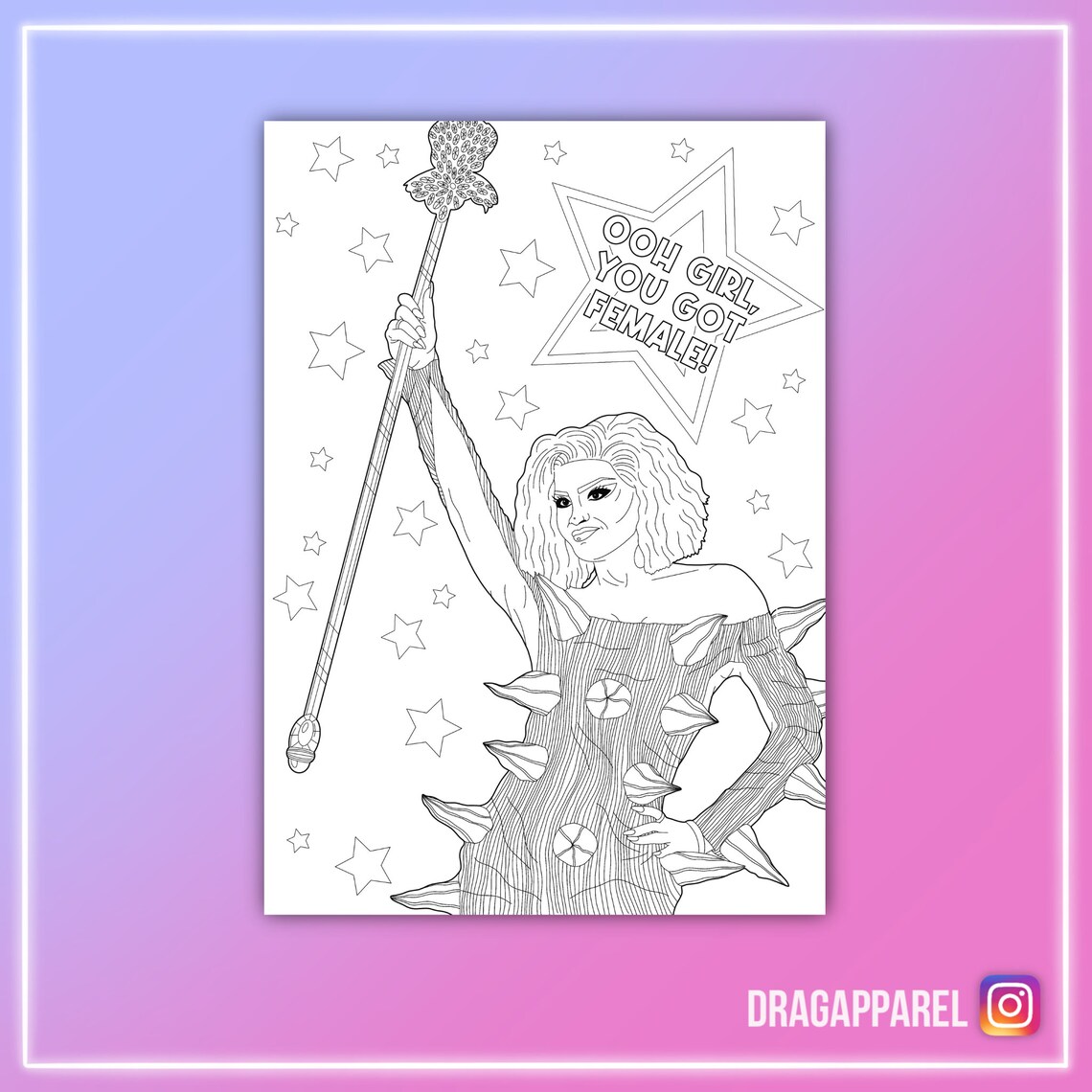 Drag Race All Winners Colouring Book Rupaul's Drag Race - Etsy