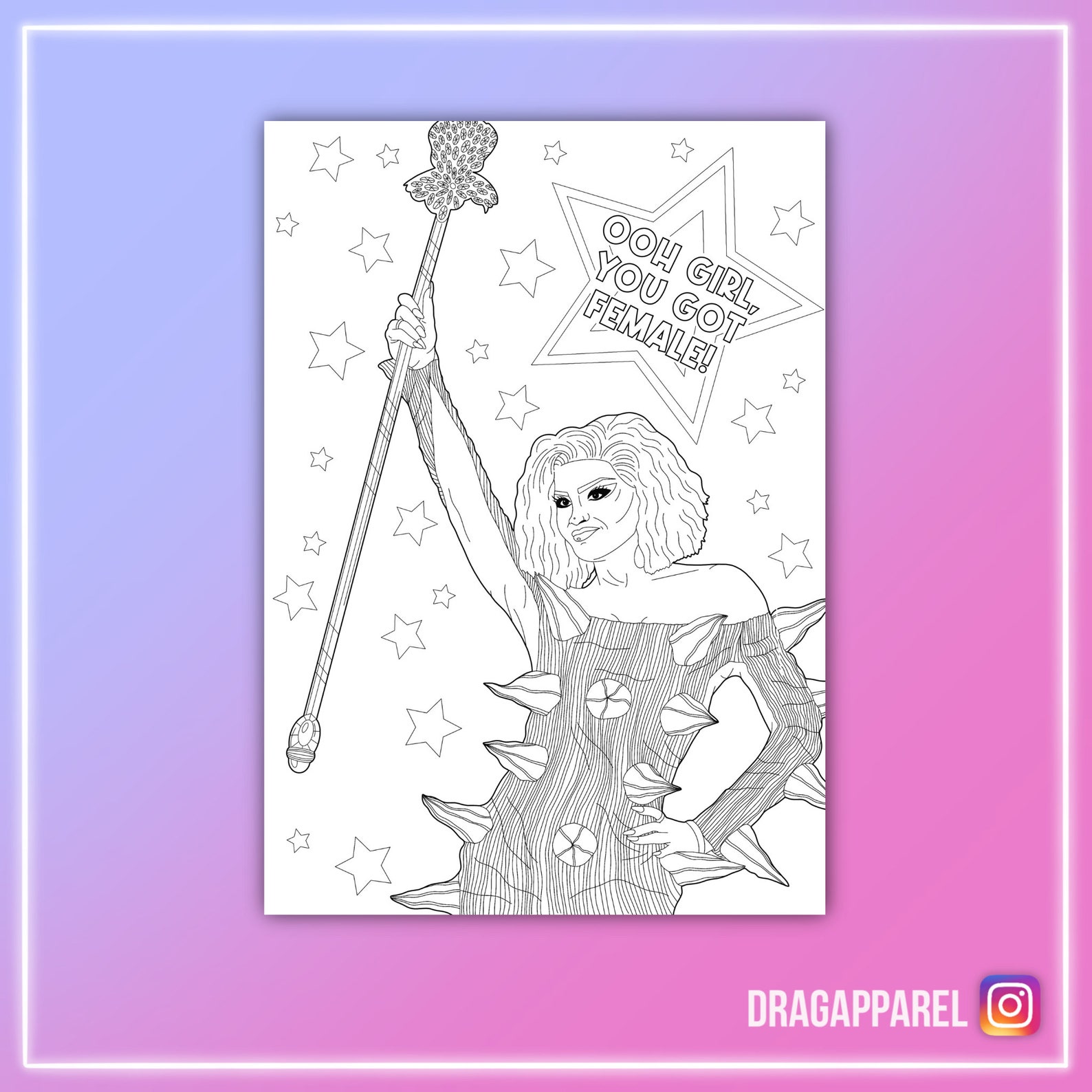 Drag Race All Winners Colouring Book Rupaul's Drag Race - Etsy