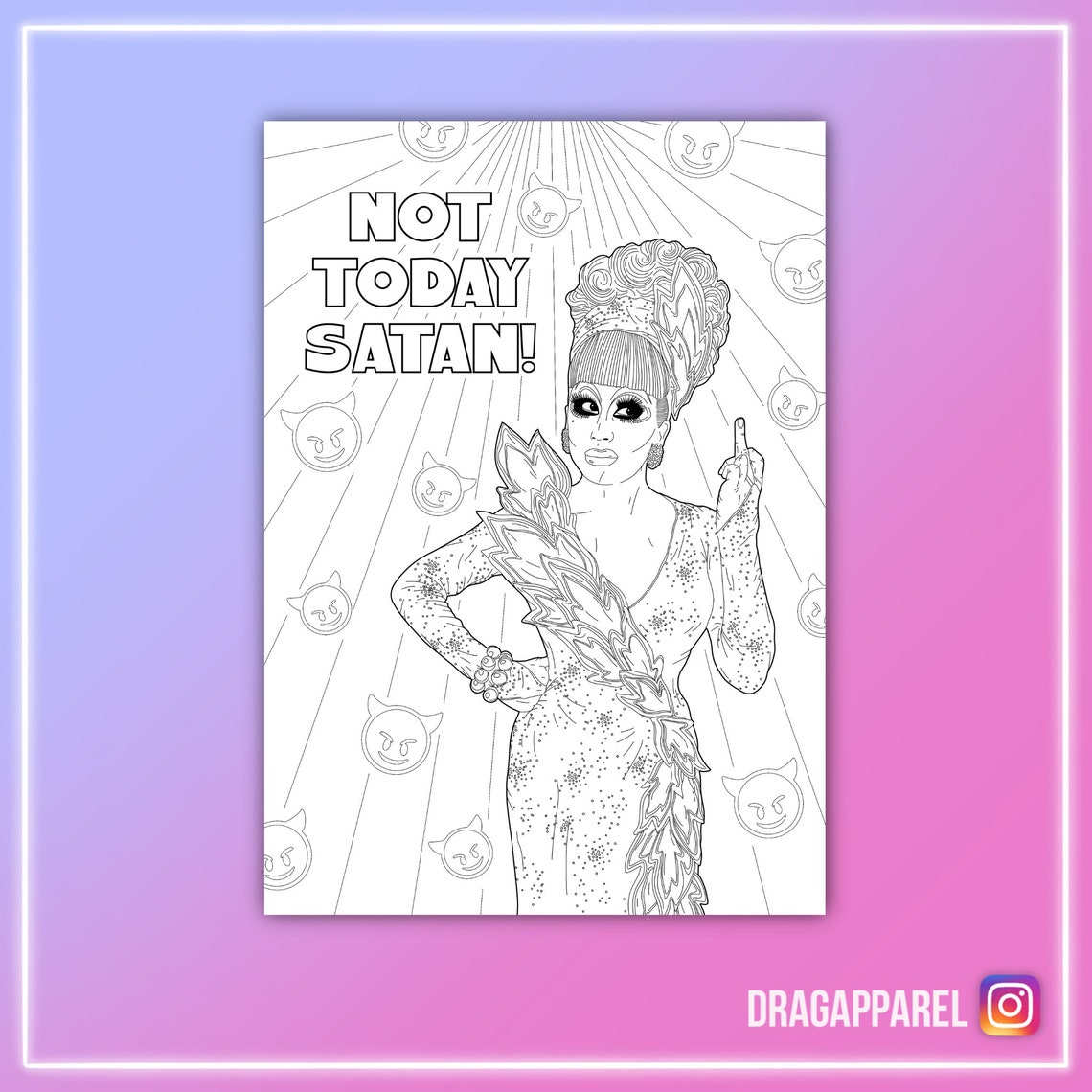 Drag Race All Winners Colouring Book Rupaul's Drag Race - Etsy