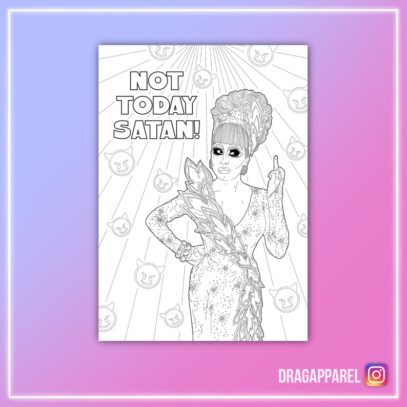 Drag Race All Winners Colouring Book Rupaul's Drag Race - Etsy