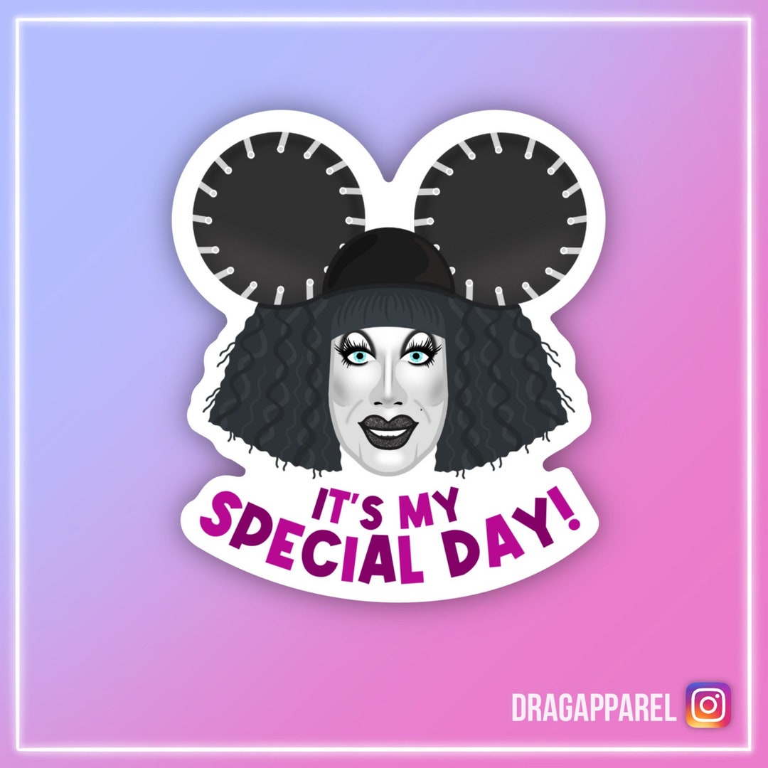 Jimbo 'Es mi día especial' Pegatina de vinilo brillante RuPaul's Drag ...