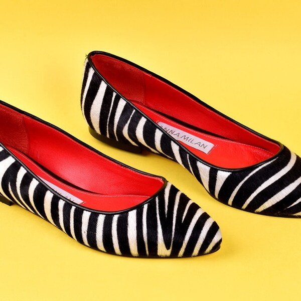 Zebra Print Shoes - Etsy