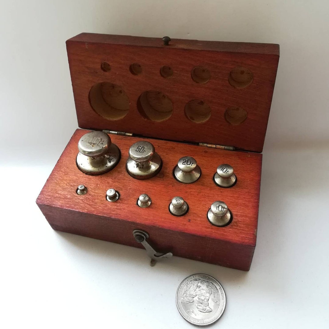 Antique Weights Rare Vintage Mini Set From 40s Weights Set in Their ...